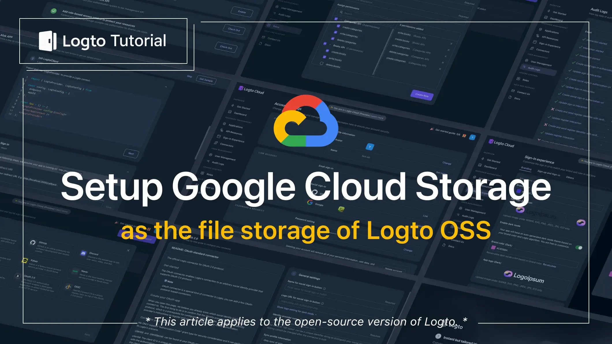 Setup Google Cloud Storage as the file storage of Logto · Logto blog