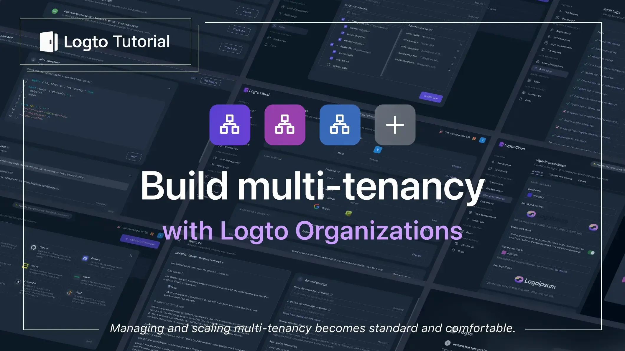 Case study: Build multi-tenancy with Logto Organizations · Logto blog Case study: Build multi-tenancy with Logto Organizations · Logto blog