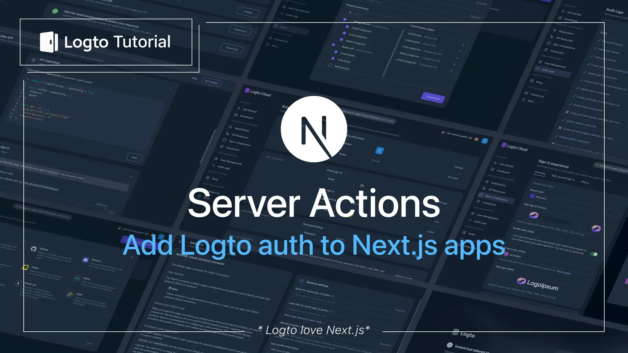 Add Logto Auth To Your Nextjs Application Using Server Actions · Logto Blog